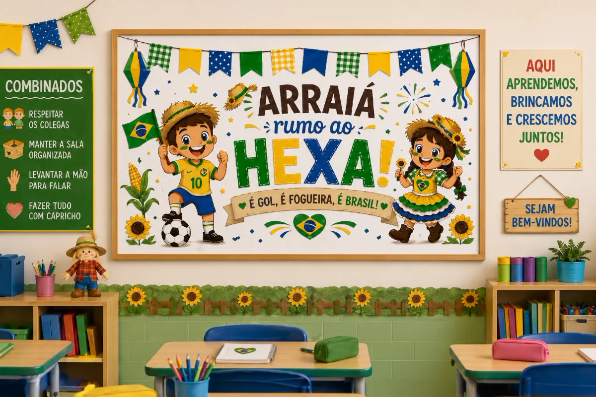 KIT Arraiá Rumo ao Hexa! 🎉 | Datas Comemorativas | Saber Didático