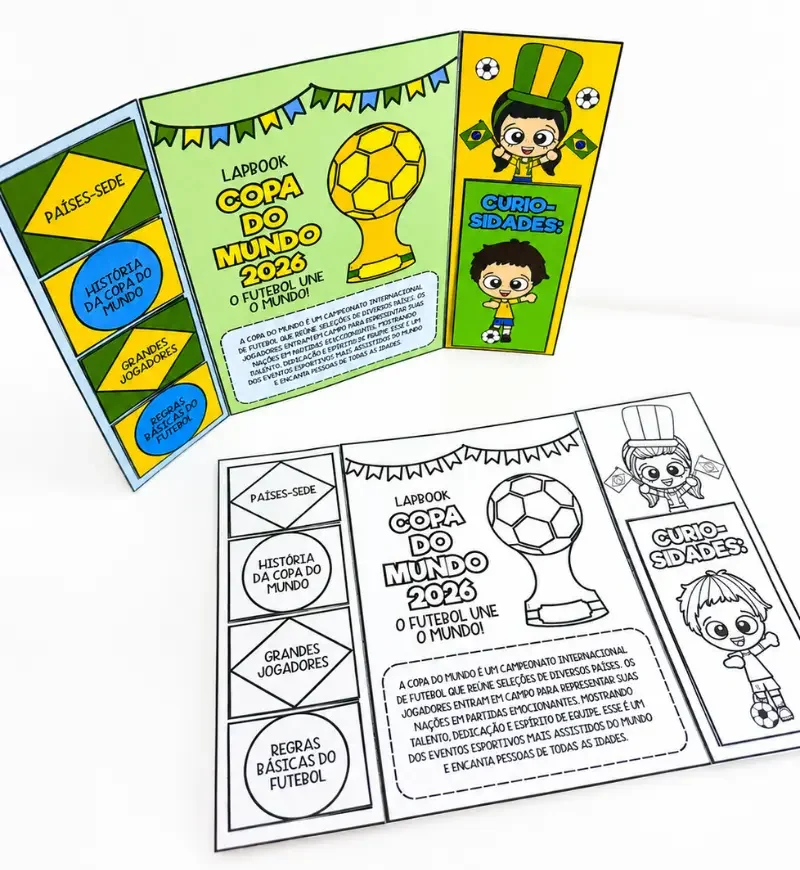 Lapbook Copa do Mundo 2026 | Educação Infantil | Saber Didático