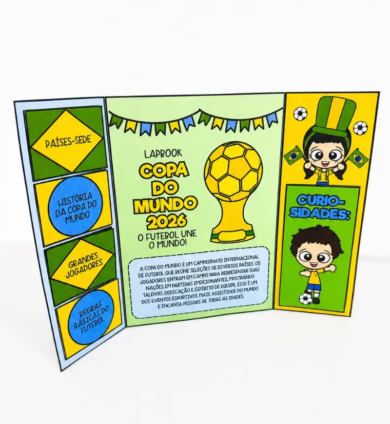 Lapbook Copa do Mundo 2026 | Educação Infantil | Saber Didático