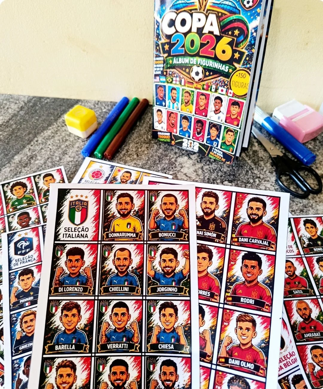 Álbum da Copa 2026 para Imprimir PDF – +150 figurinhas para colecionar ...