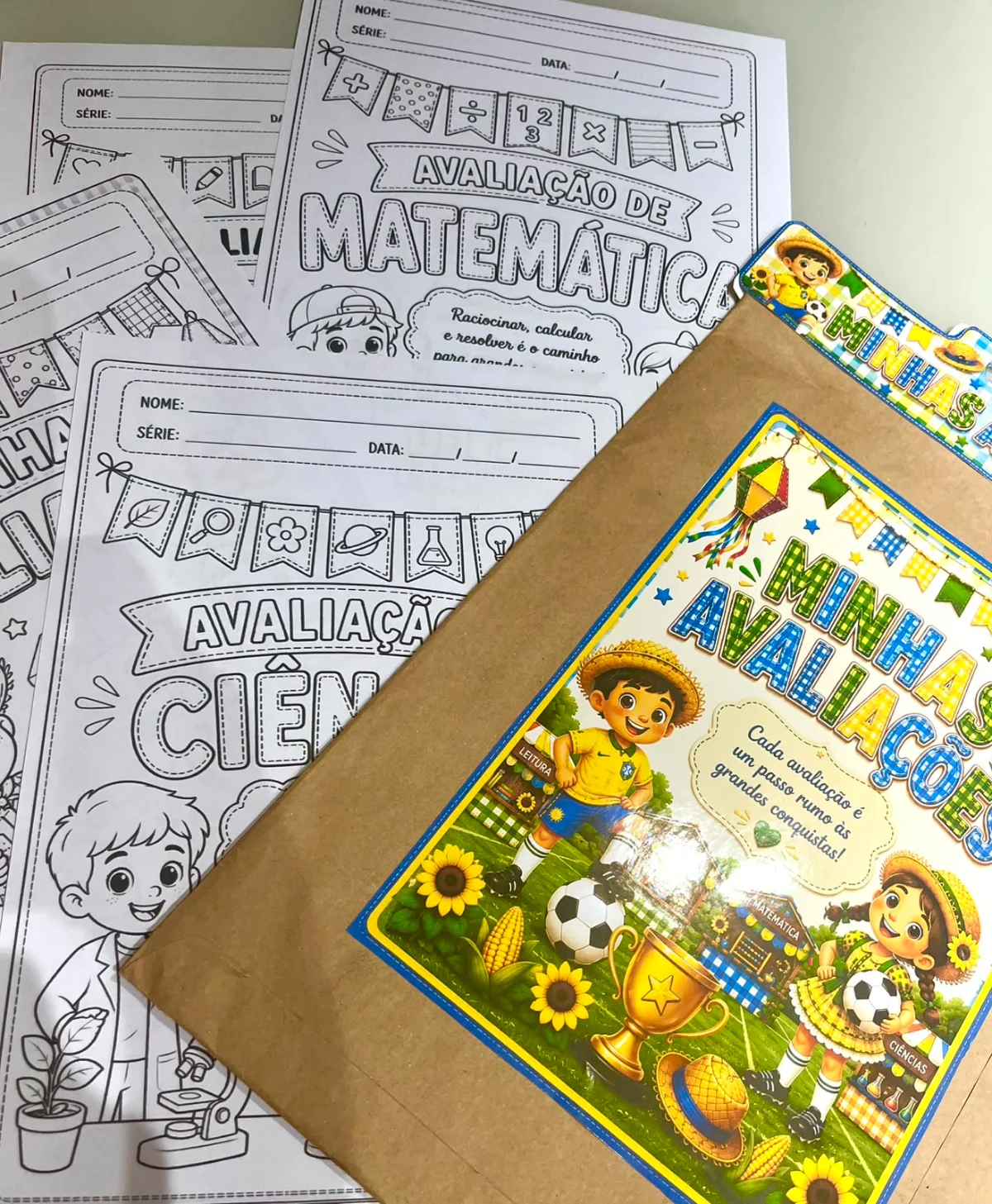 Kit Capas de Avaliações + Alça para Envelope | Festa Junina no Ritmo da ...