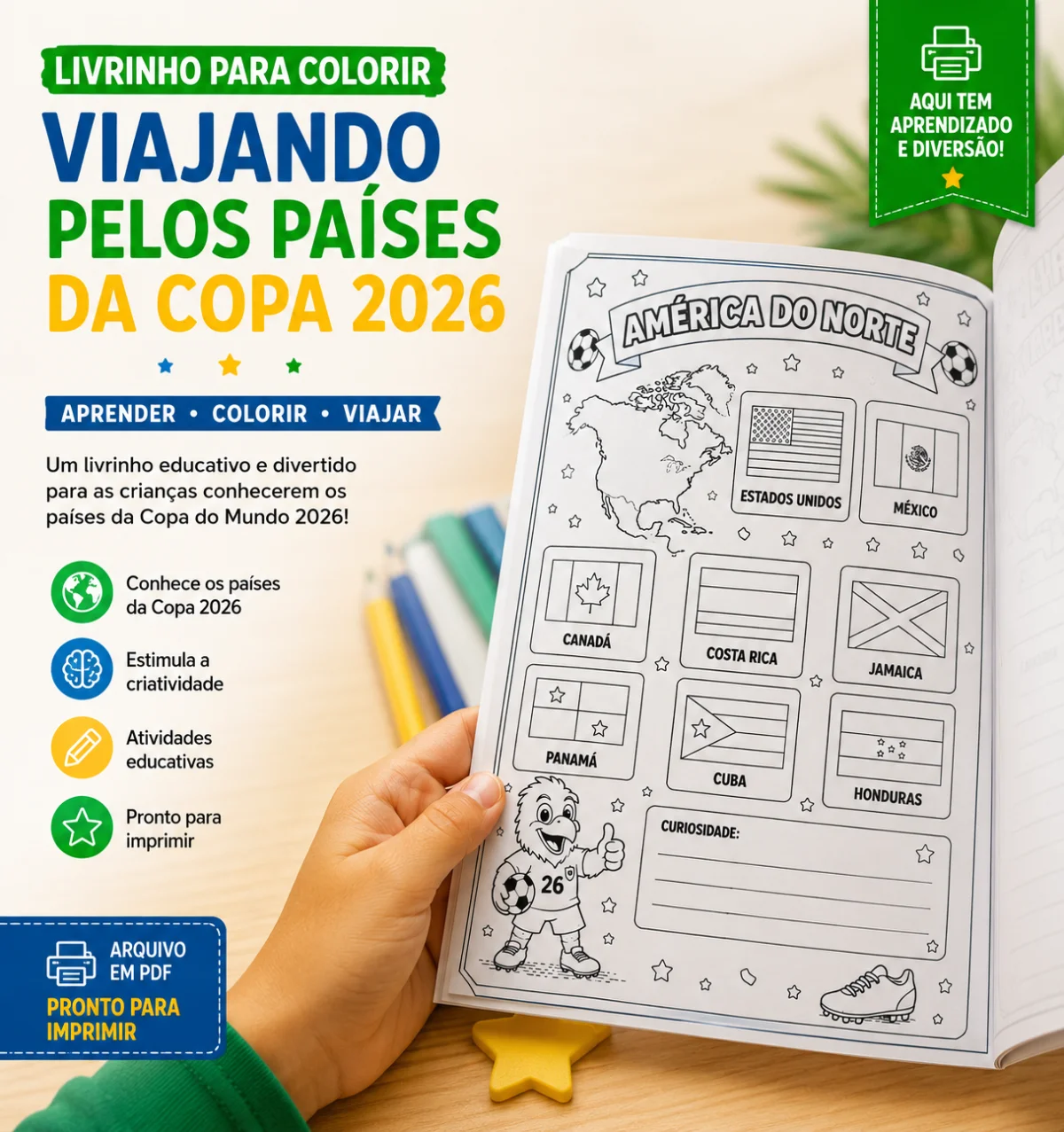 Livrinho para Colorir - Viajando pelos Países da Copa | Datas ...