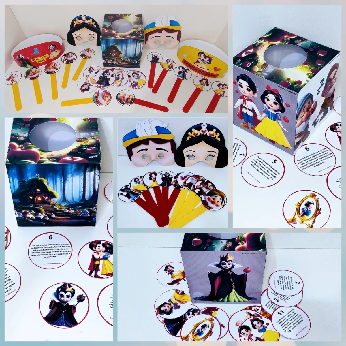 🍎👑 KIT PEDAGÓGICO Branca de Neve e os Sete Anões | Combo ou Kit | Saber ...