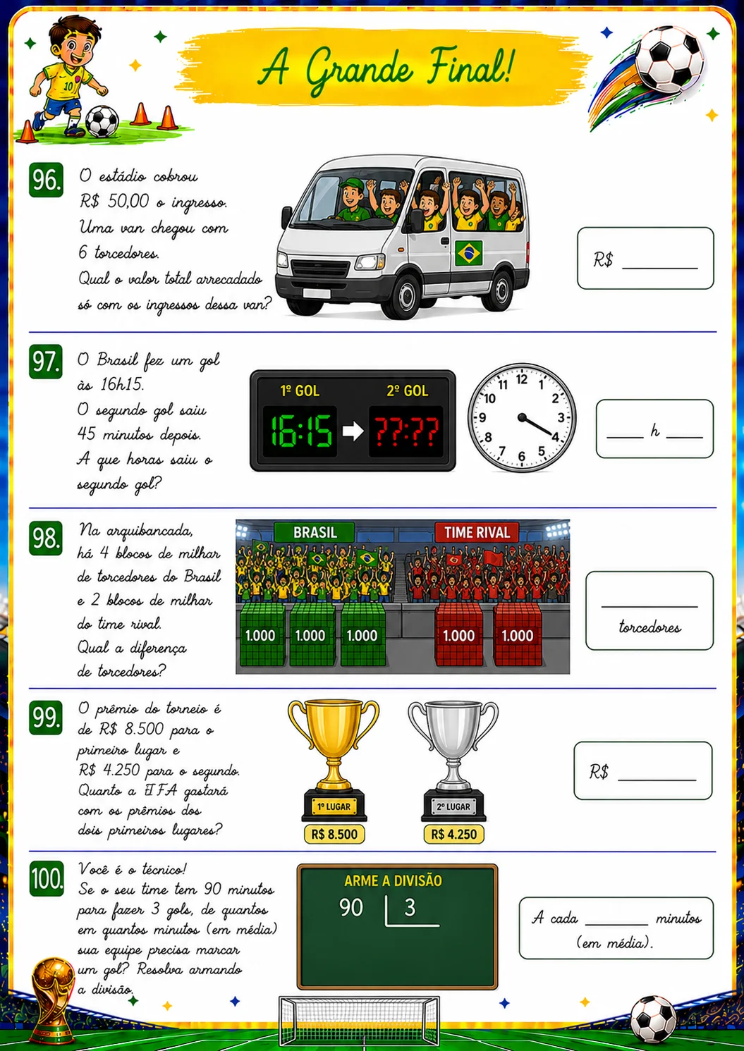 Combo Matemática da Copa do mundo. | Datas Comemorativas | Saber Didático