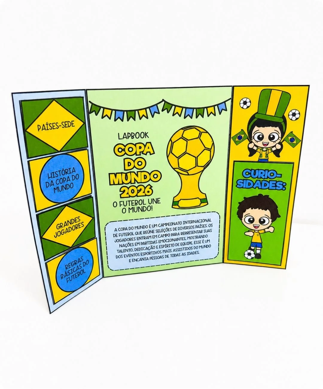 Atividade Interativa Copa – Lapbook (BNCC) | Alfabetização | Saber Didático